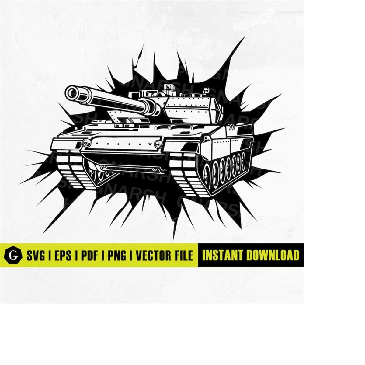 Military Tank Svg | Smashing Tank SVG | Army SVG | Marine Ta - Inspire ...