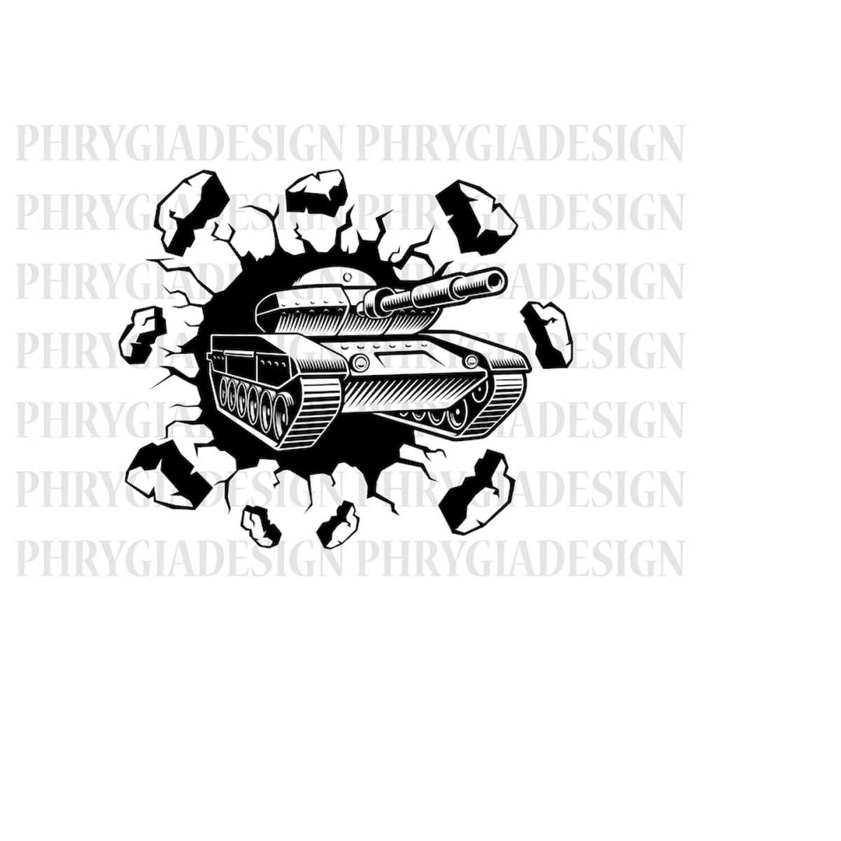 Smashing Tank Svg , Military Tank Svg , War Vehicle , Army S - Inspire ...