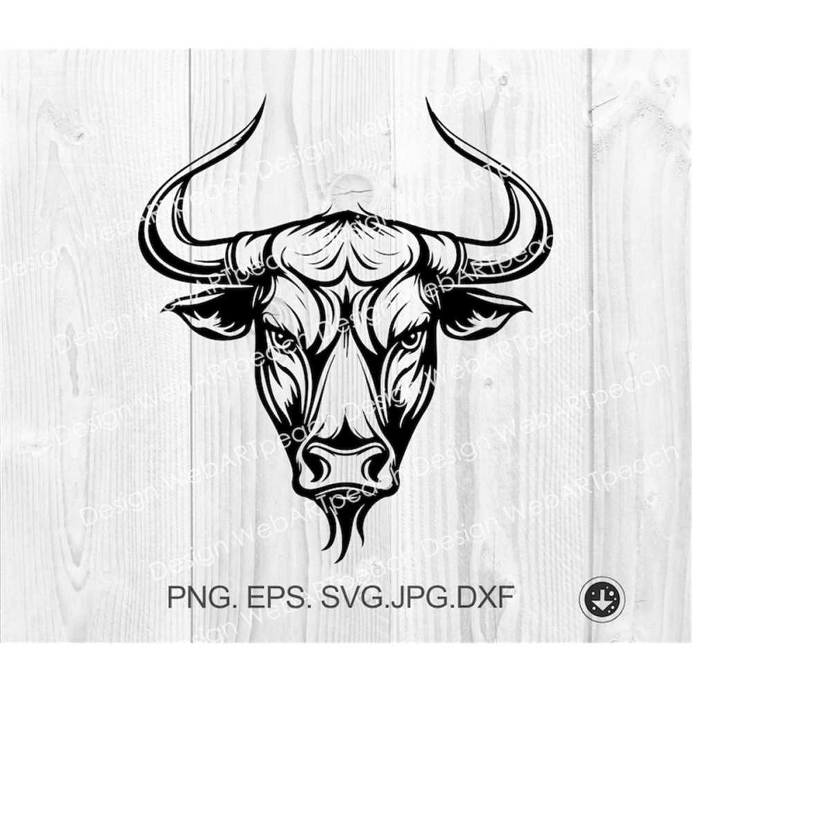 Bull Head SVG, Bull SVG, Bull PNG, Bull Clipart, Raging Bull | Inspire ...