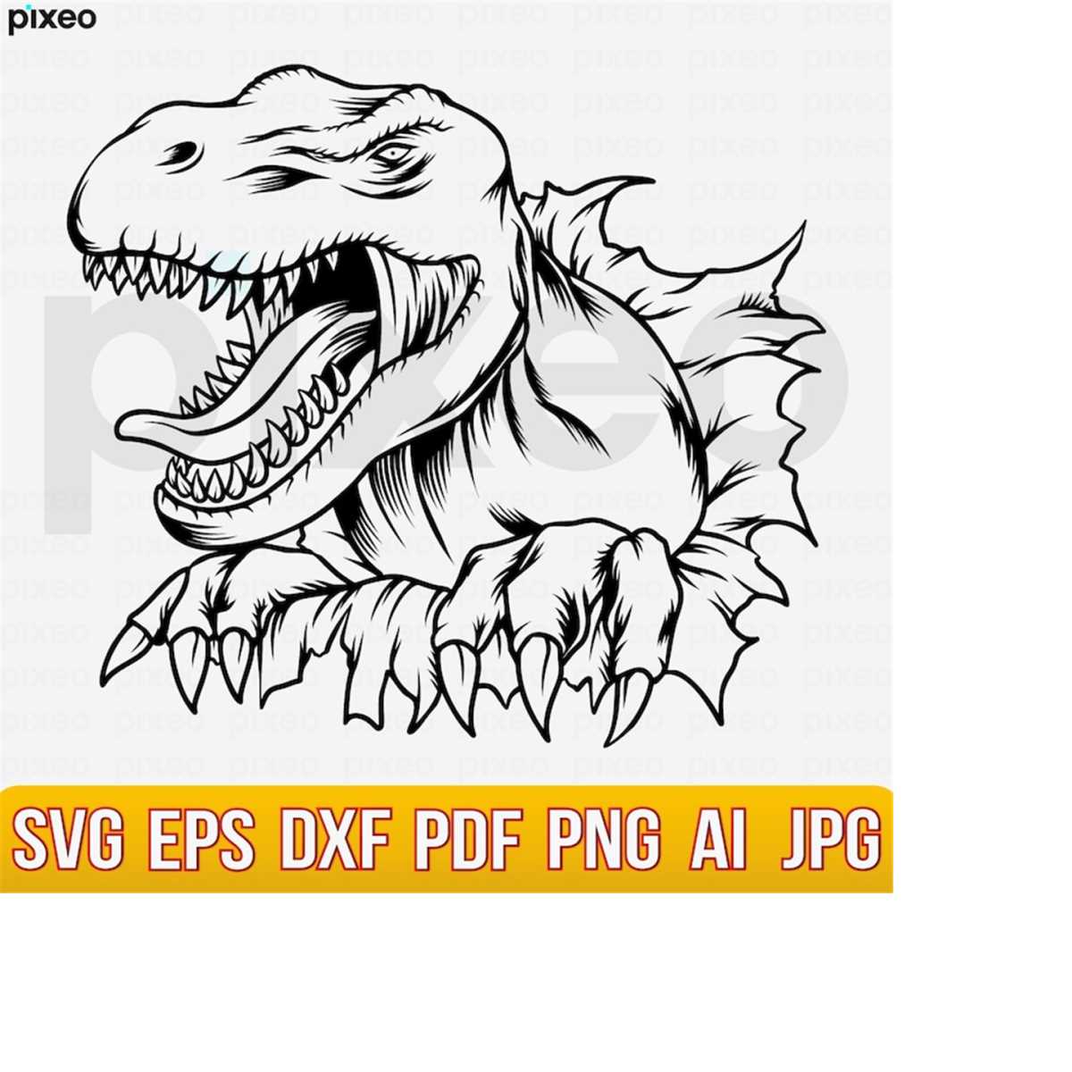 T rex Svg, T Rex Scratch Svg, Dinosaur Svg, Tyrannosaurus Re - Inspire ...