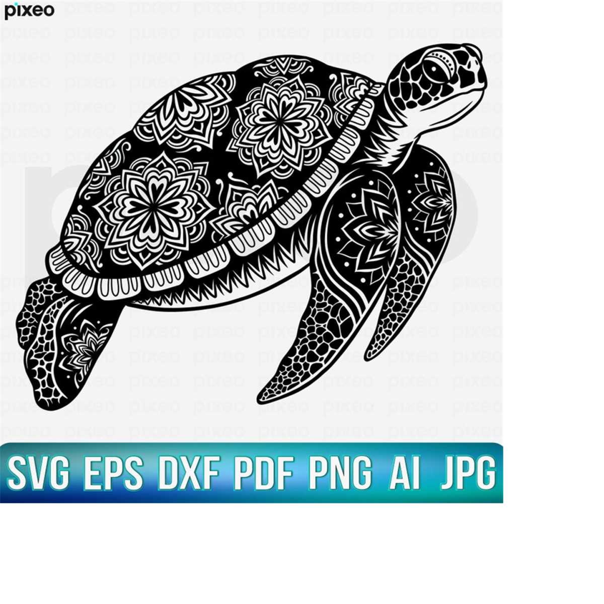 Turtle Mandala Svg, Turtle Svg, Mandala Svg, Sea Turtle Svg, | Inspire ...