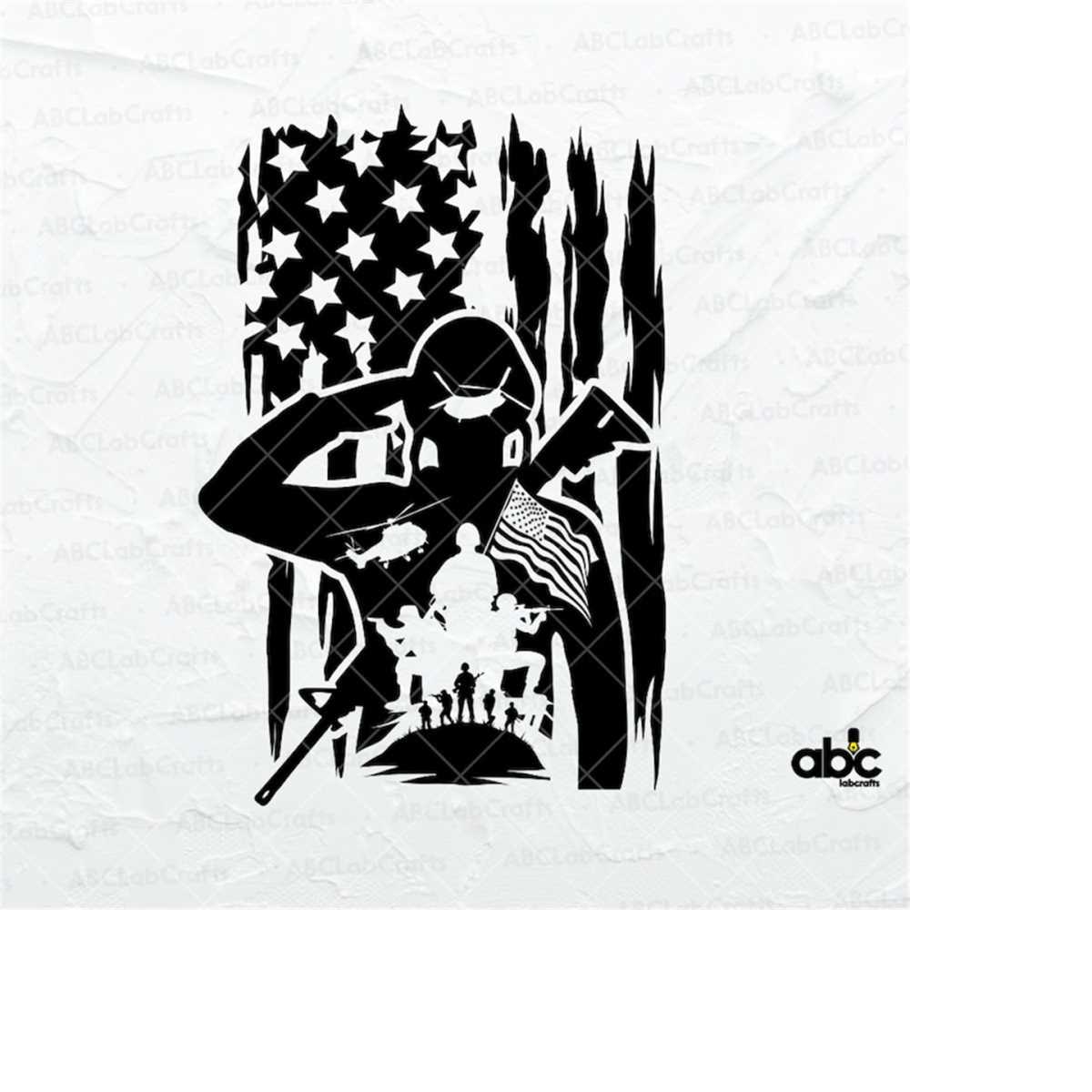 US Soldier Svg File | United States Military Svg | War USA F | Inspire ...