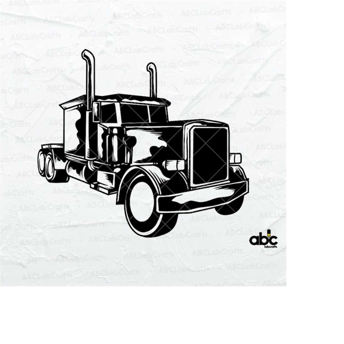 Big Truck Svg | Semi Truck Svg | Truck Svg | Semi Truck Clip | Inspire ...