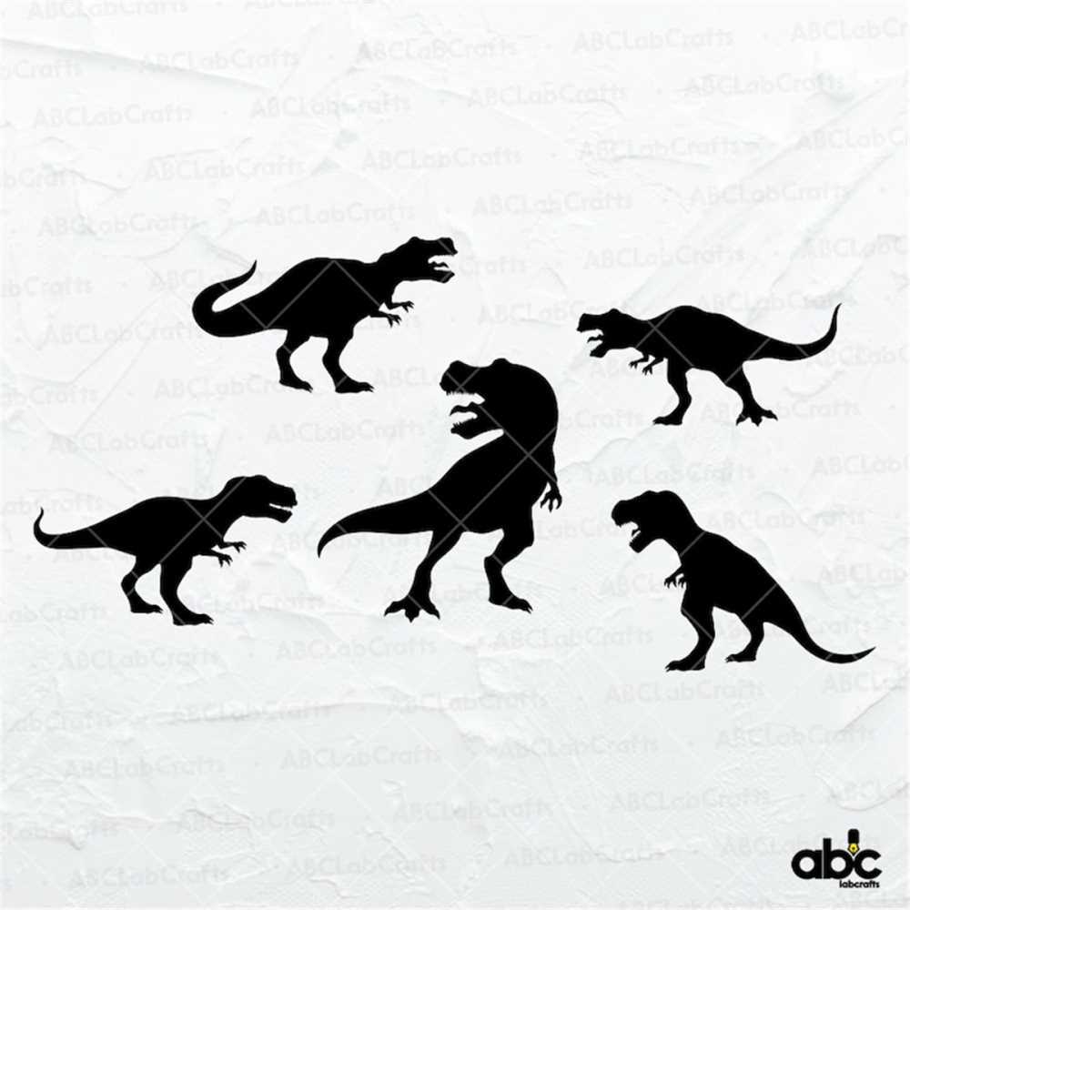 Tyrannosaurus Rex Svg Bundle | Dinosaur Clipart | T-Rex Silh - Inspire ...