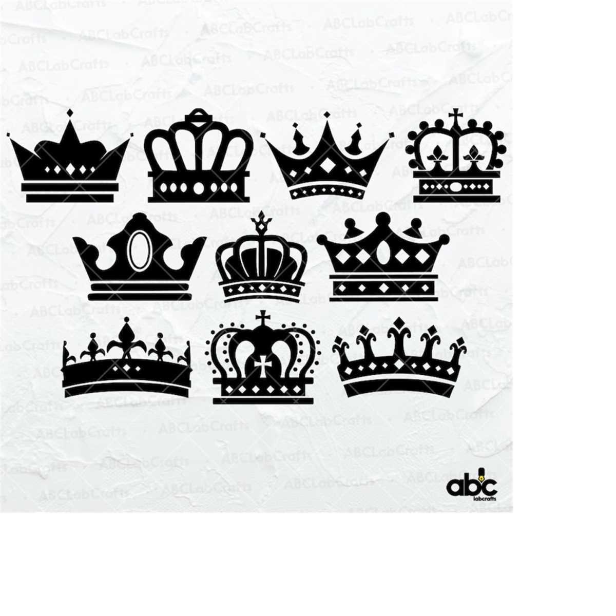 Royal Crown Svg Bundle | King Crown Svg | Royal Crowns Png | | Inspire ...