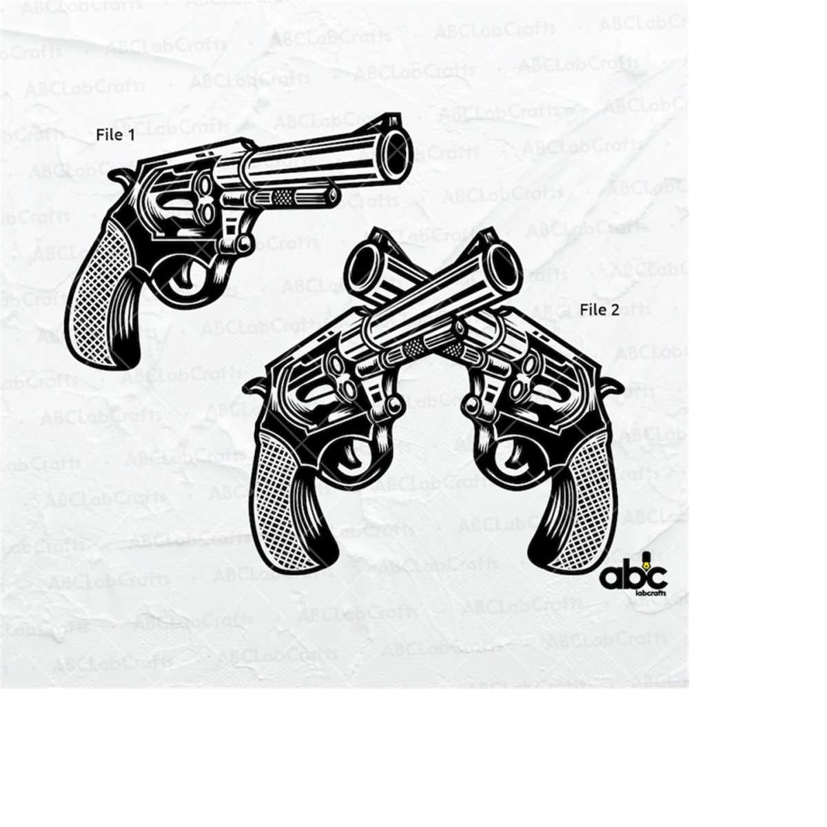 Revolver Gun Svg File | Revolver Pistol Svg | Handgun Pistol - Inspire ...