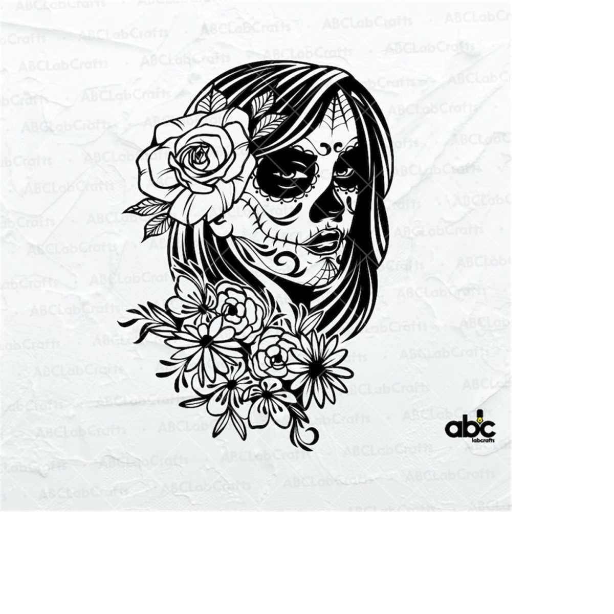 Lady Dead Svg File | Sugar Skull Svg | La Muerta Svg | Catri | Inspire ...