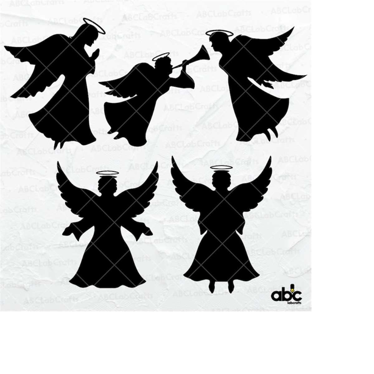 Angels Svg Bundle | Christmas Angels Svg | Angels Clipart | | Inspire ...