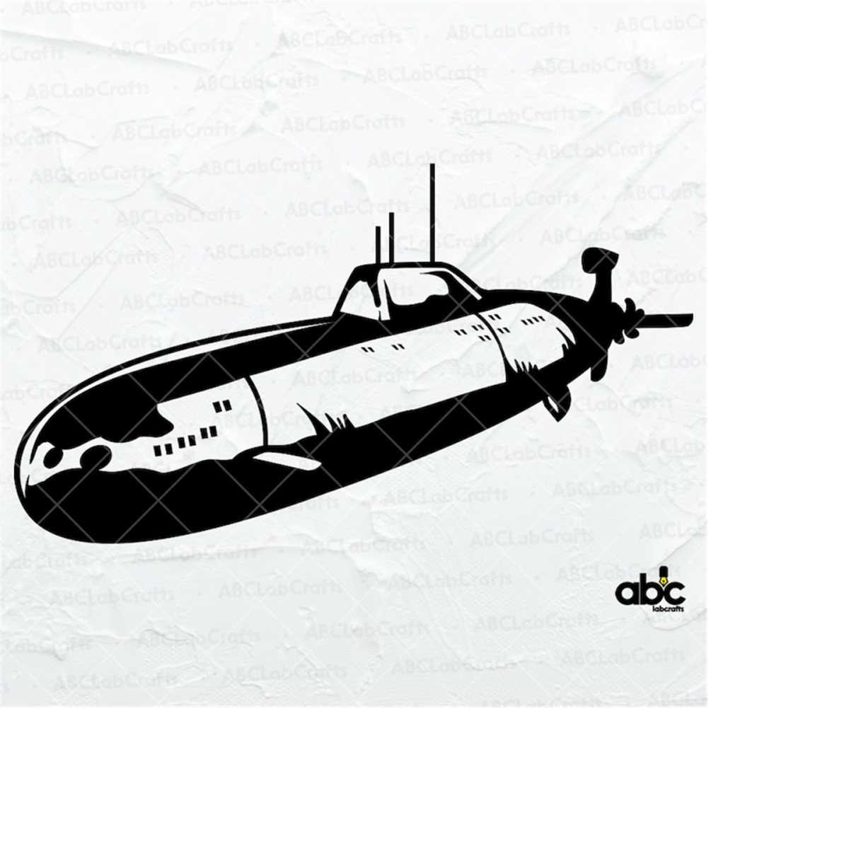 Submarine Svg File | Navy Svg | Warship Svg | Submarine Png | Inspire ...