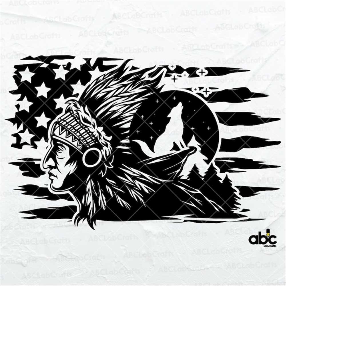 American Indian Svg File | Indian Headdress Svg | Native Ame | Inspire ...