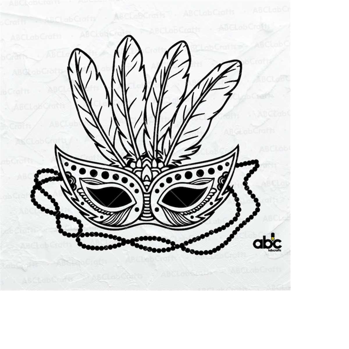 Carnival Mask Svg File | Masquerade Mask Svg | Mardi Gras Ma | Inspire ...