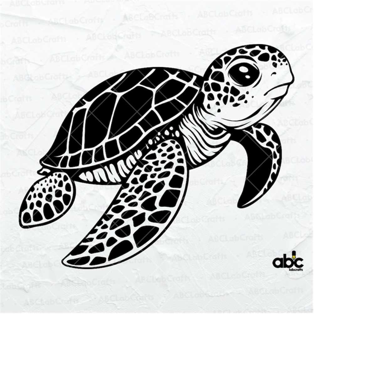 Sea Turtle Svg File | Turtle Svg | Turtle Clipart | Turtle C | Inspire ...