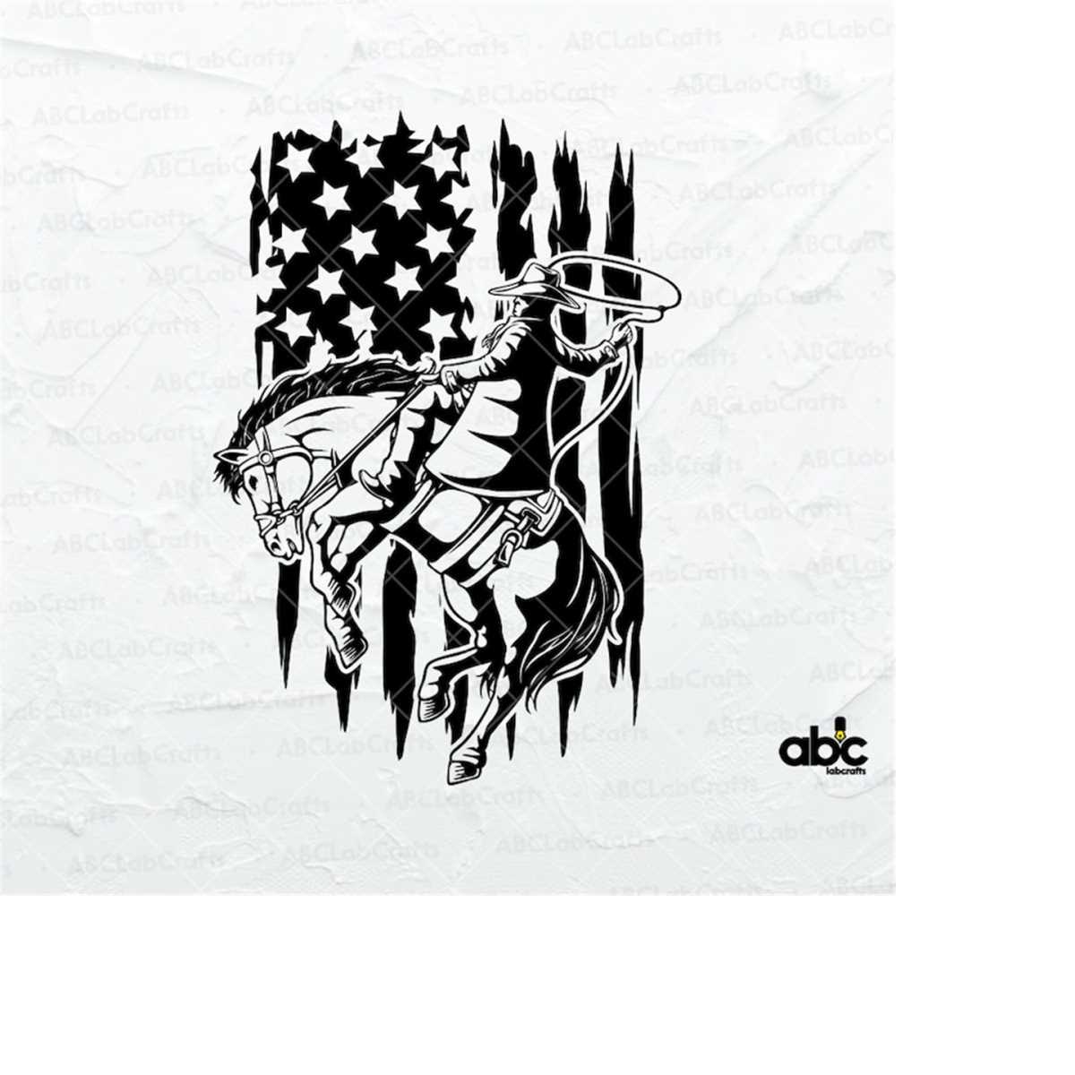 US Rodeo Svg File | Cowboy Svg | Western Cowboy Riding Horse - Inspire ...