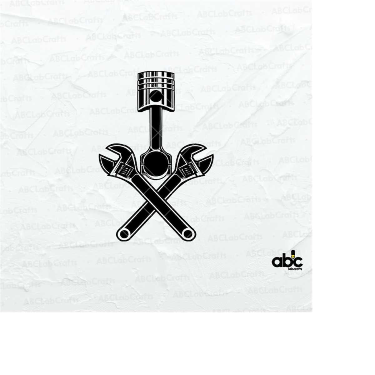 Mechanic Logo Svg File | Piston Svg | Mechanic Tools Svg | C | Inspire ...