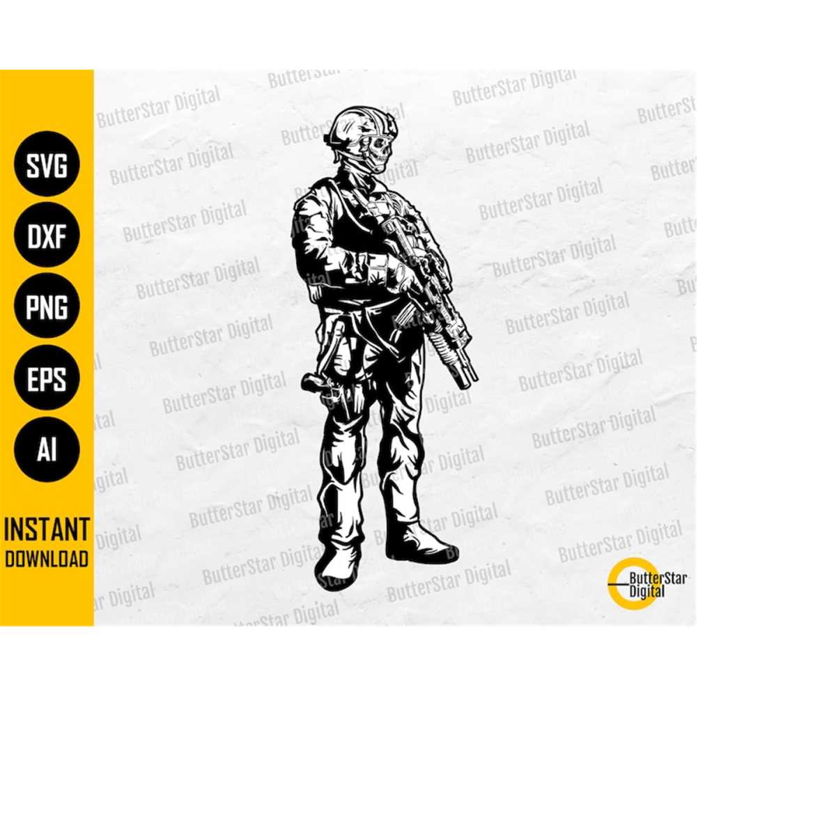 Soldier Skeleton SVG | Military SVG | Marine SVG | Army War | Inspire ...