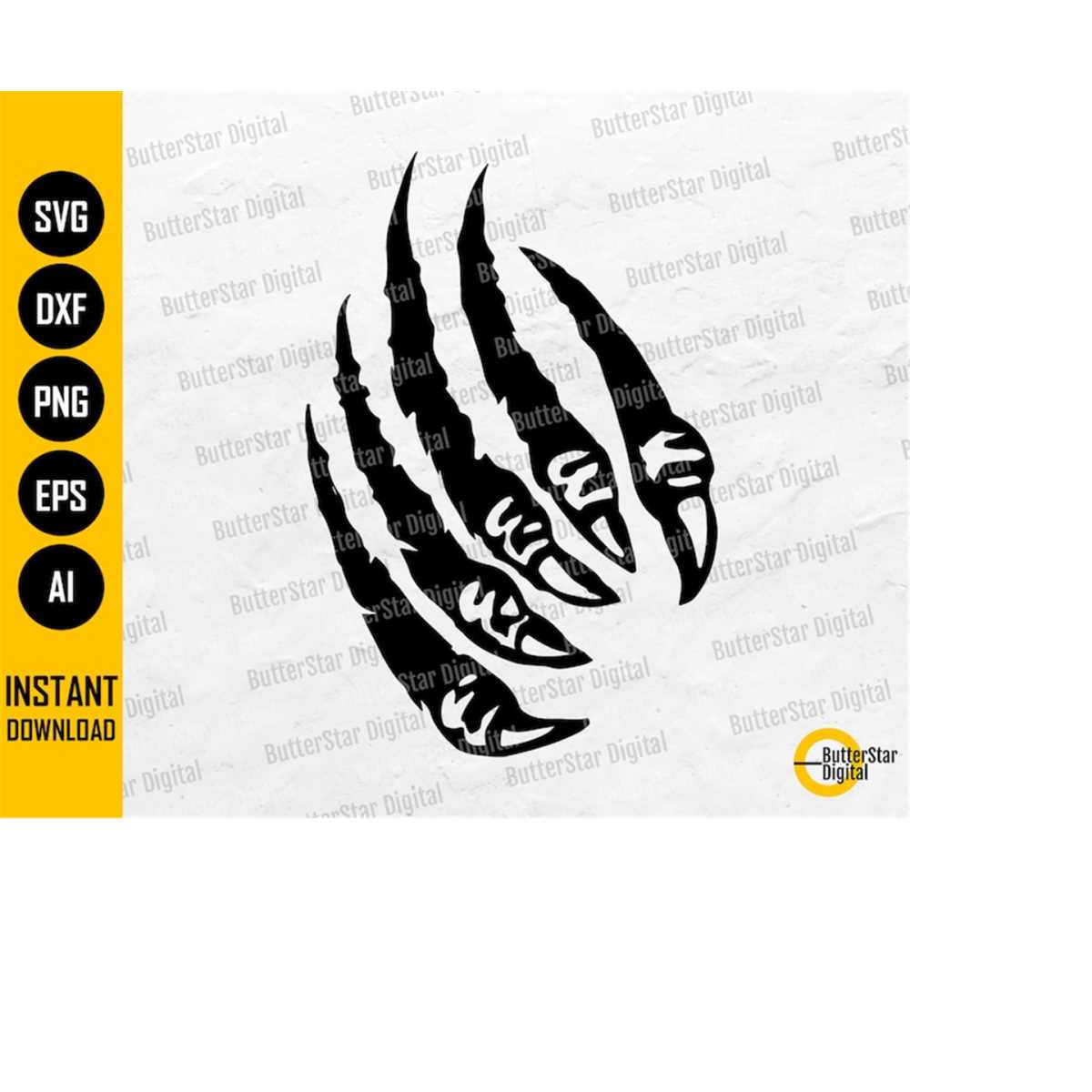 Monster Claws SVG | Wild Beast SVG | Horror T-Shirt Decal De | Inspire ...