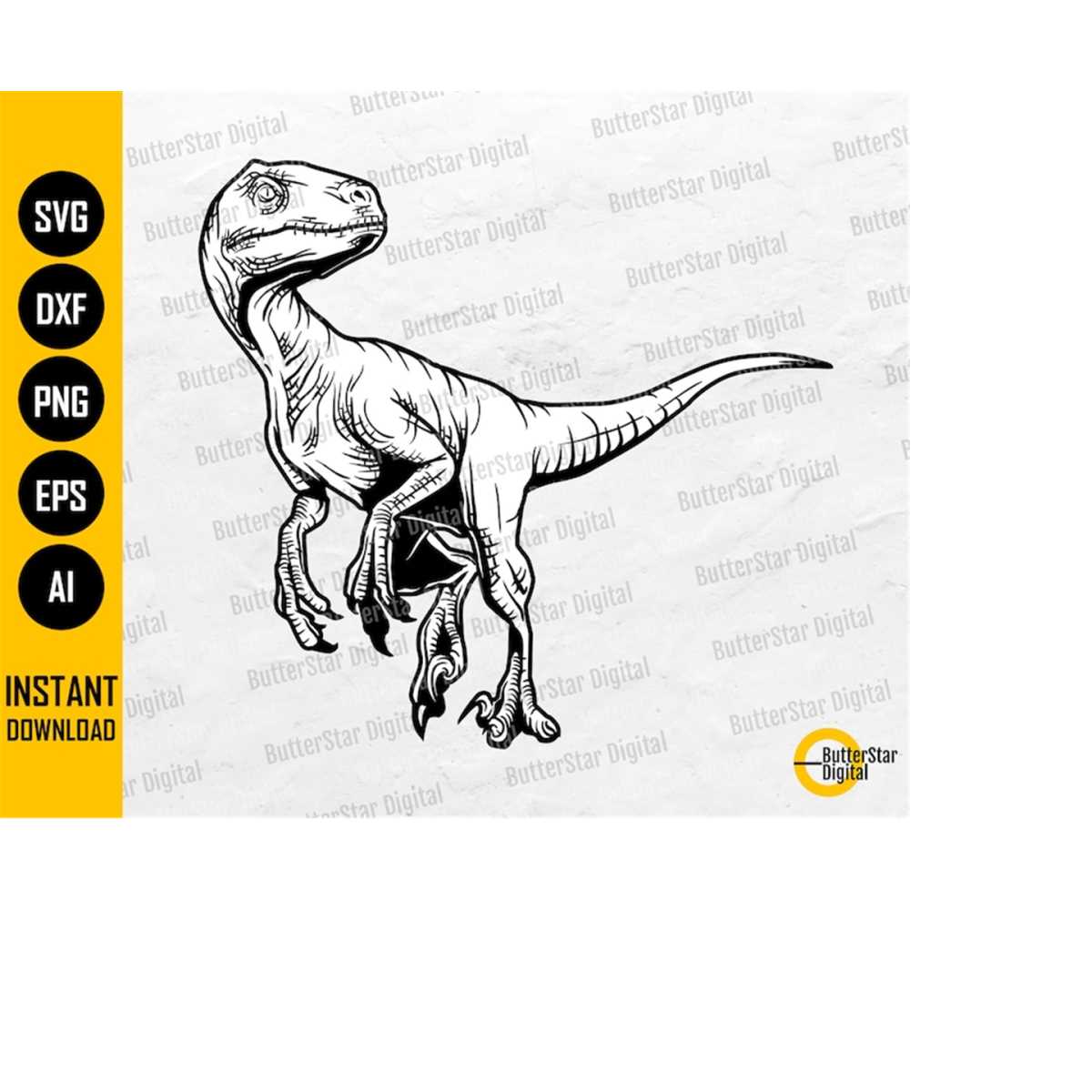 Raptor Dinosaur SVG | Velociraptor SVG | Dino SVG | Prehisto | Inspire ...