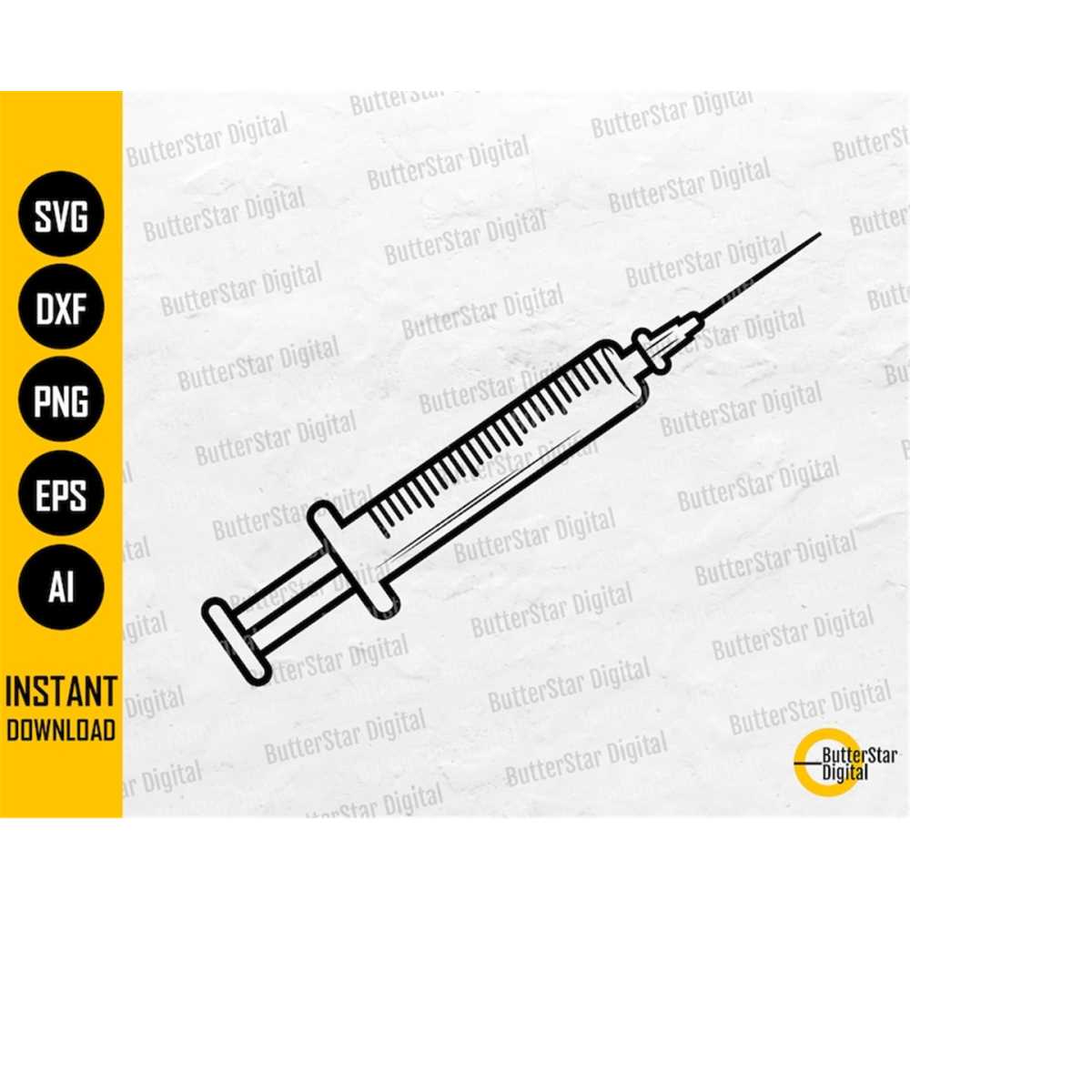 Syringe SVG | Medicine SVG | Injection SVG | Medical Graphic - Inspire ...