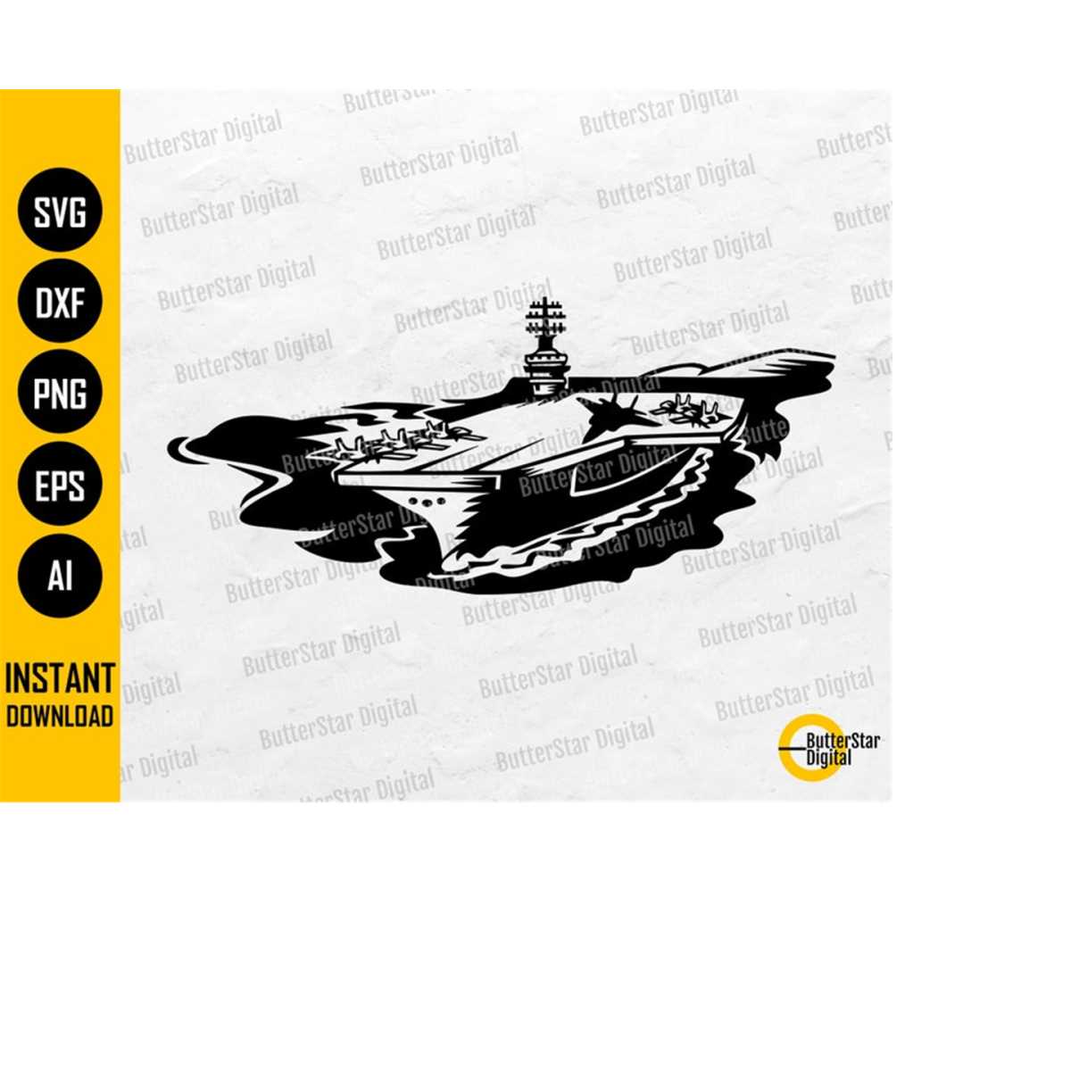 Aircraft Carrier SVG | Navy SVG | Airbase Warship Decal Grap - Inspire ...