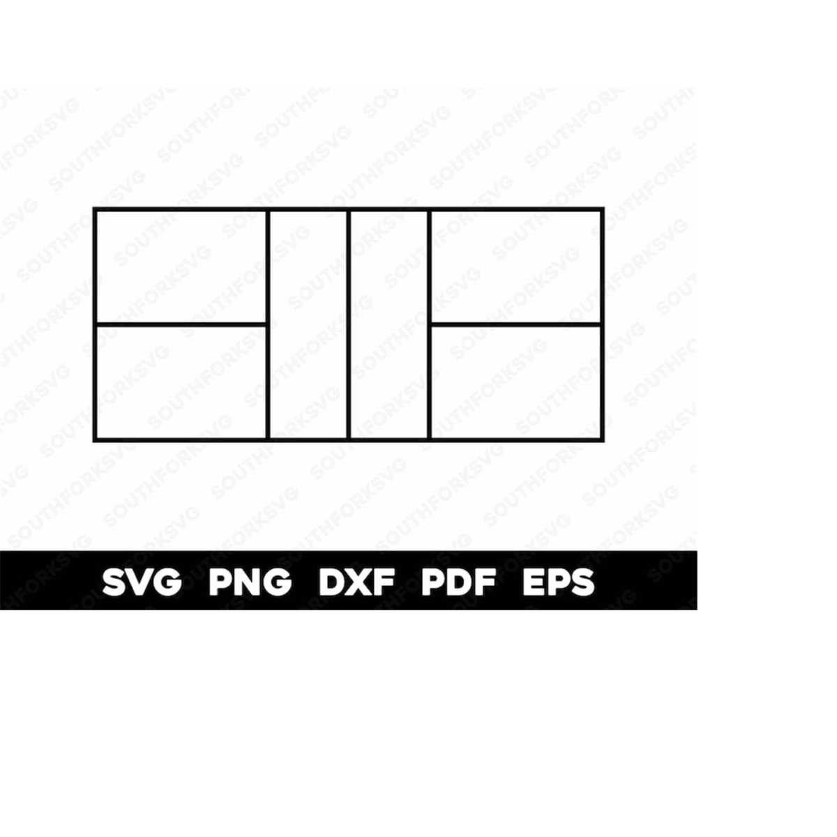 Pickleball Court Outline | svg png dxf eps pdf | transparent | Inspire ...