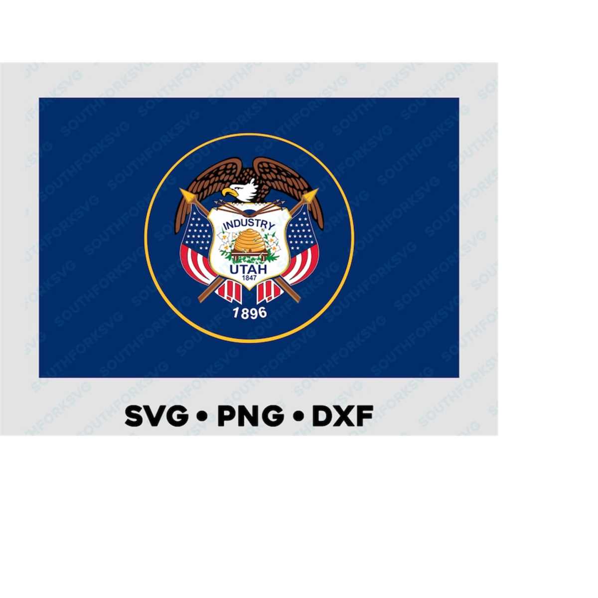 Utah State Flag svg png dxf vector graphic design digital fi | Inspire ...