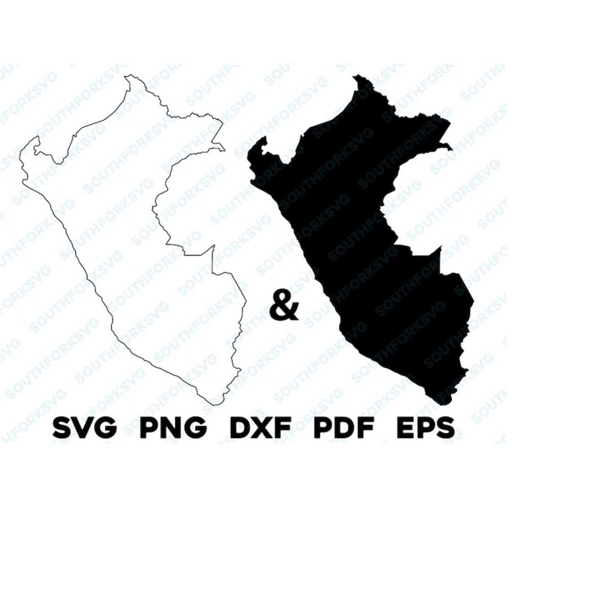 Peru Country Silhouette & Outline Shapes svg png dxf pdf eps | Inspire ...