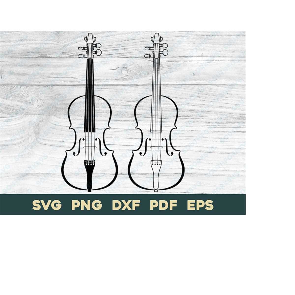 Violins Design Bundle | svg png dxf eps pdf | Violinist vect - Inspire ...