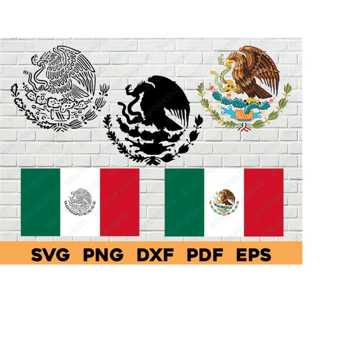 Mexico Flag Bundle 3 | svg png dxf eps pdf | vector graphic | Inspire ...