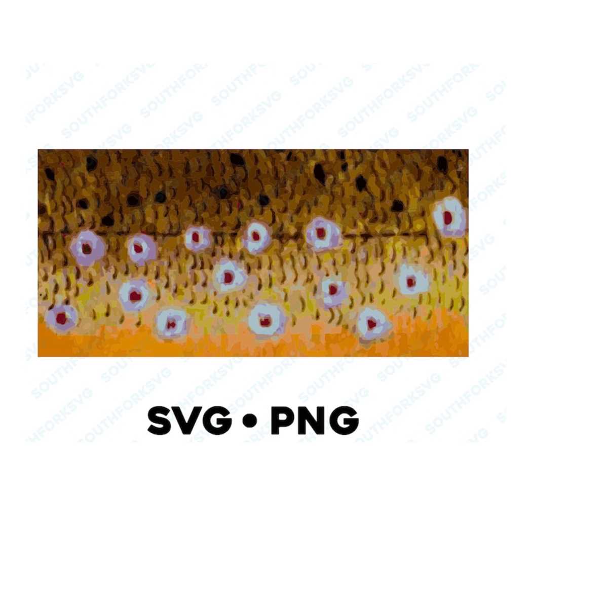 Brown Trout Skin Pattern SVG PNG DXF rainbow brook brown tro - Inspire ...