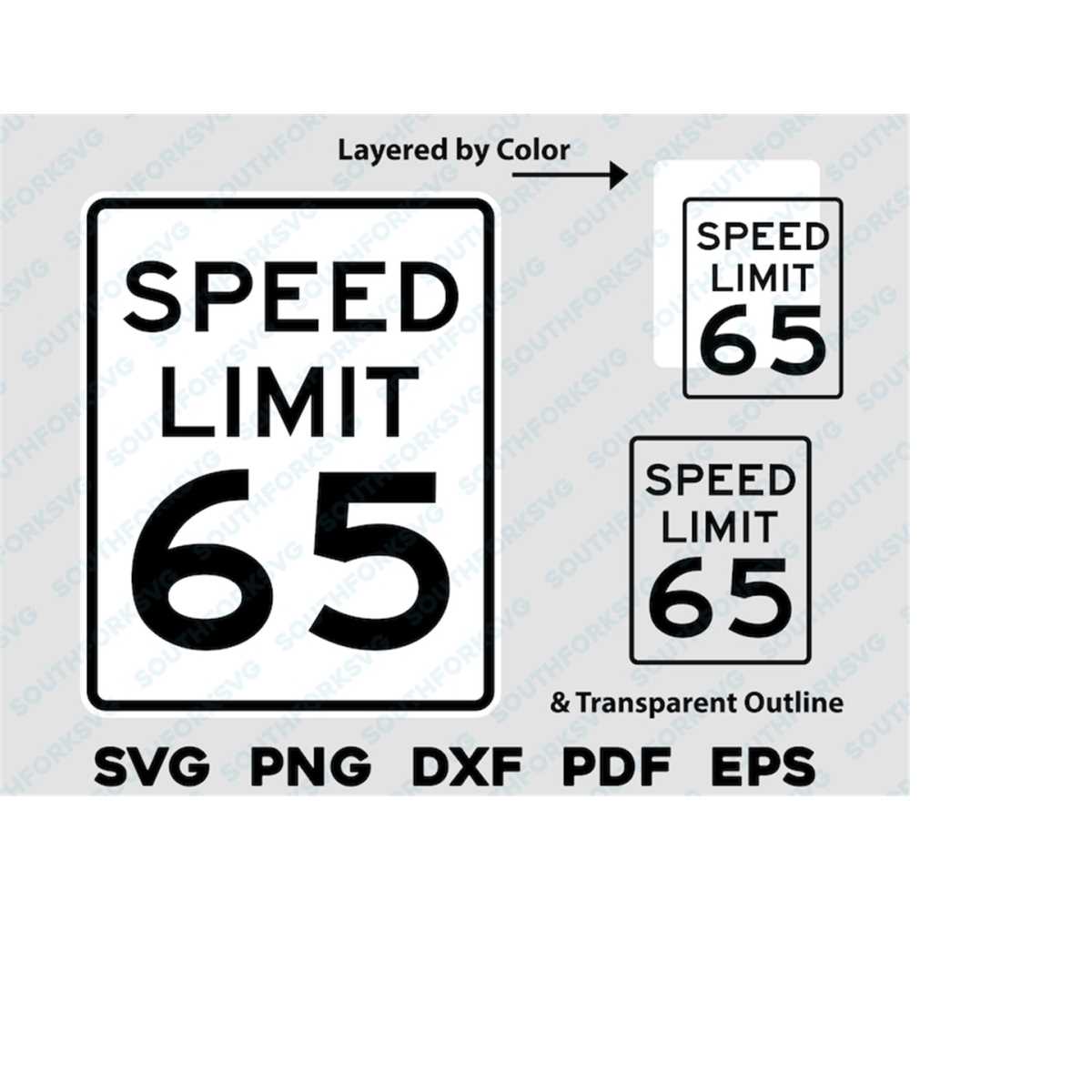 Speed Limit 65 Sign Logo Symbol svg png dxf eps pdf Layered - Inspire ...
