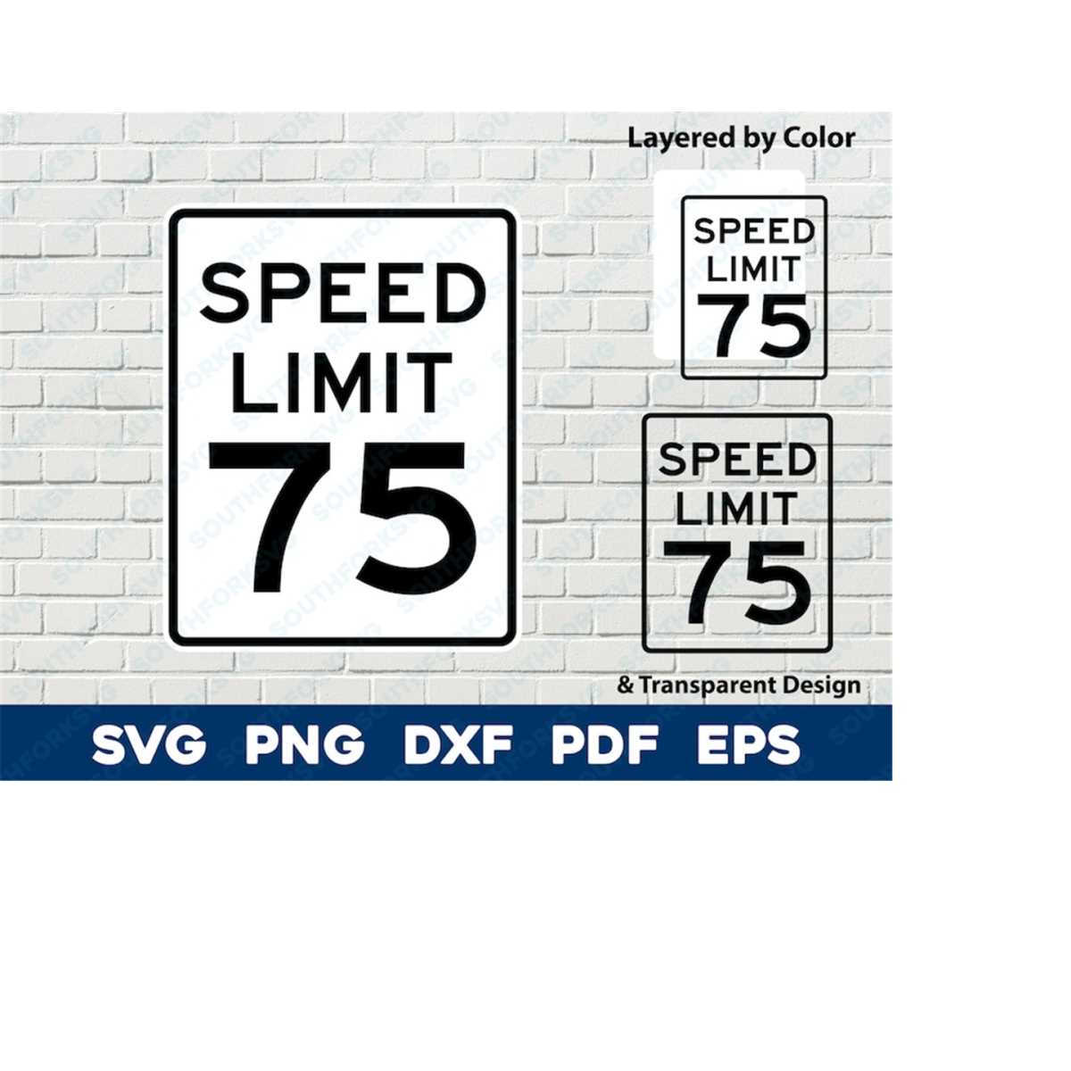 Speed Limit 75 Sign Logo Symbol svg png dxf eps pdf Layered - Inspire ...