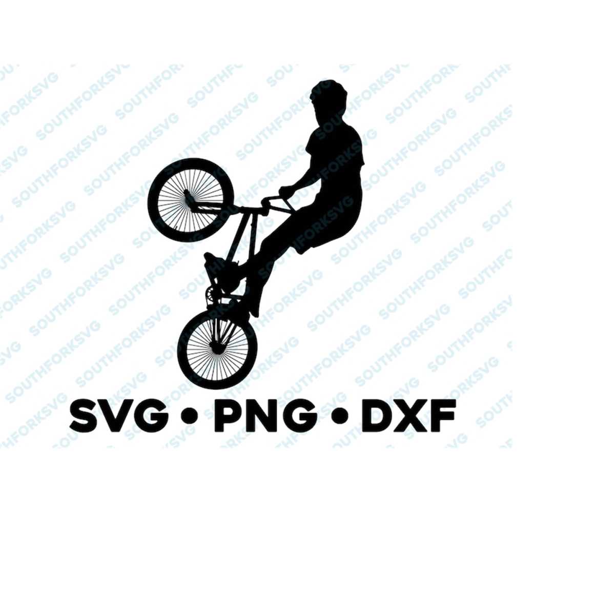 Boy BMX Rider Bike Bicycle Biking svg png dxf vector graphic - Inspire ...