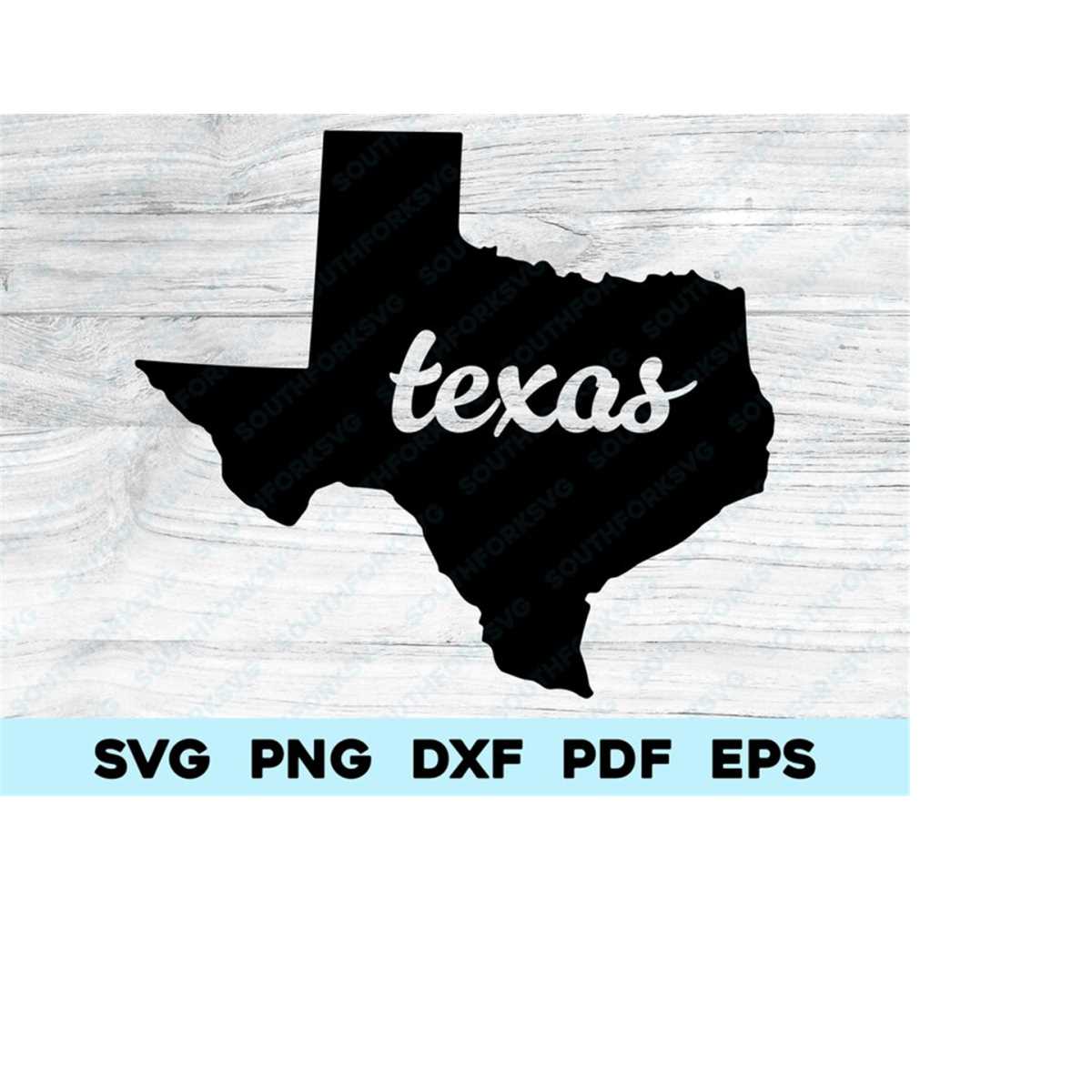 Texas State Silhouette with Scripted Text | svg png dxf eps - Inspire ...