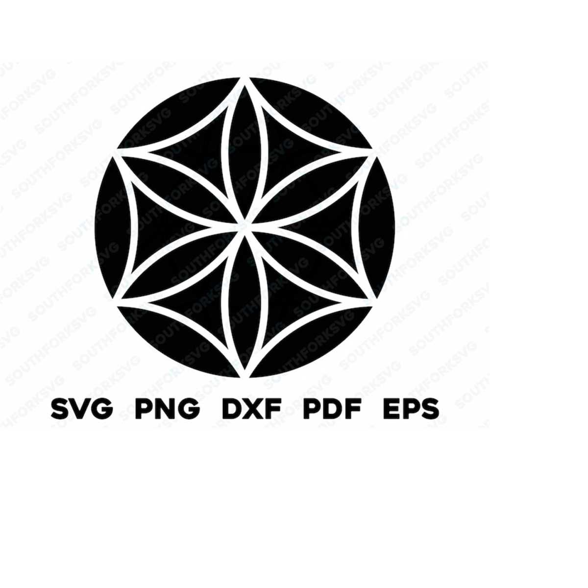 Germ of Life 3 Outline | svg png dxf eps pdf | graphic desig - Inspire ...