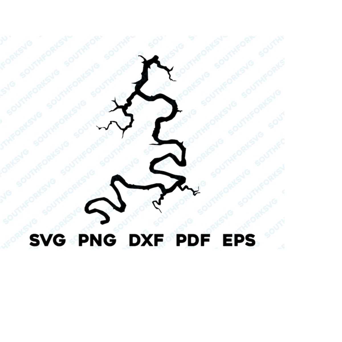 Herrington Lake Kentucky Map Shape Silhouette svg png dxf pd - Inspire ...