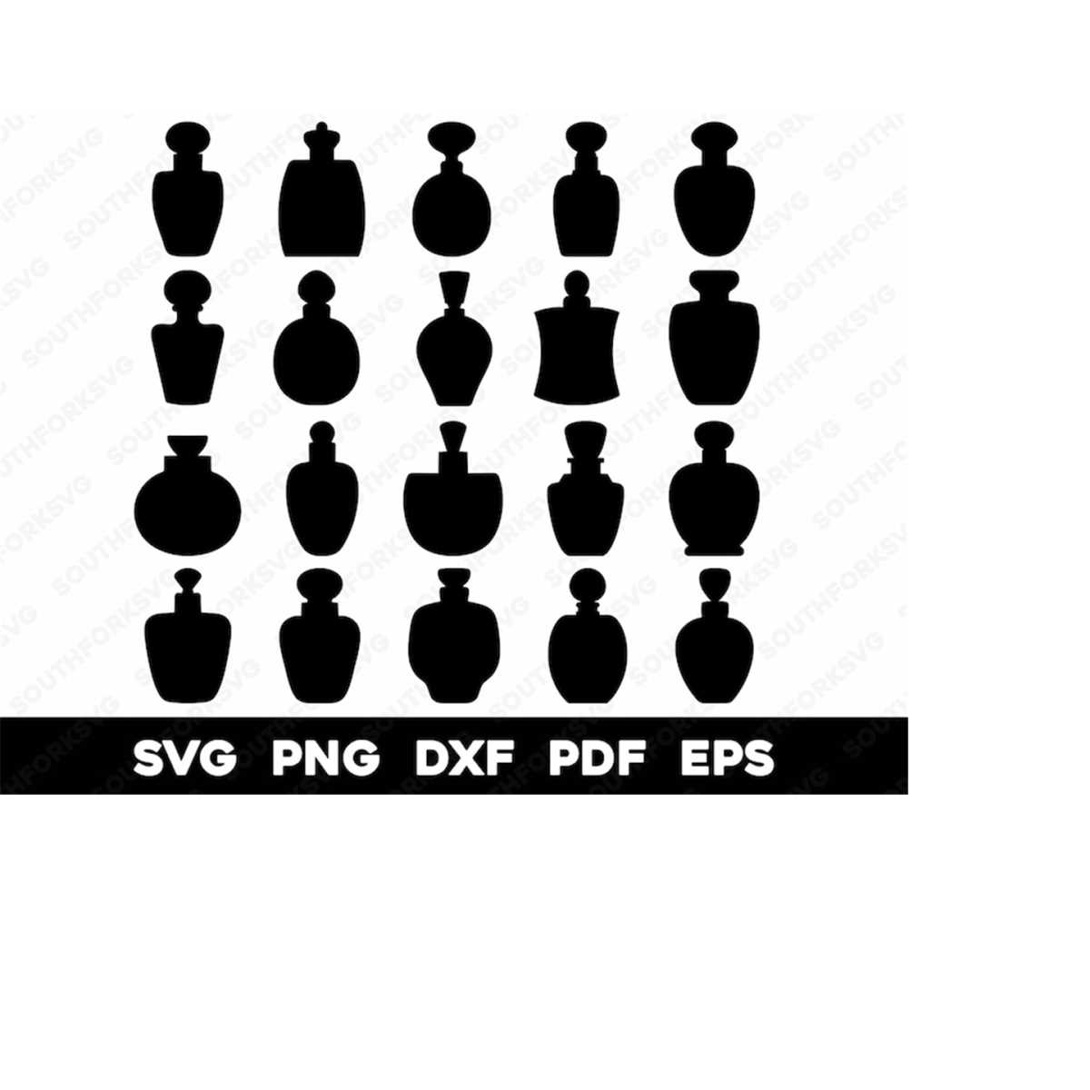 Perfume Bottles SVG Bundle | svg png dxf eps pdf | vector gr - Inspire ...
