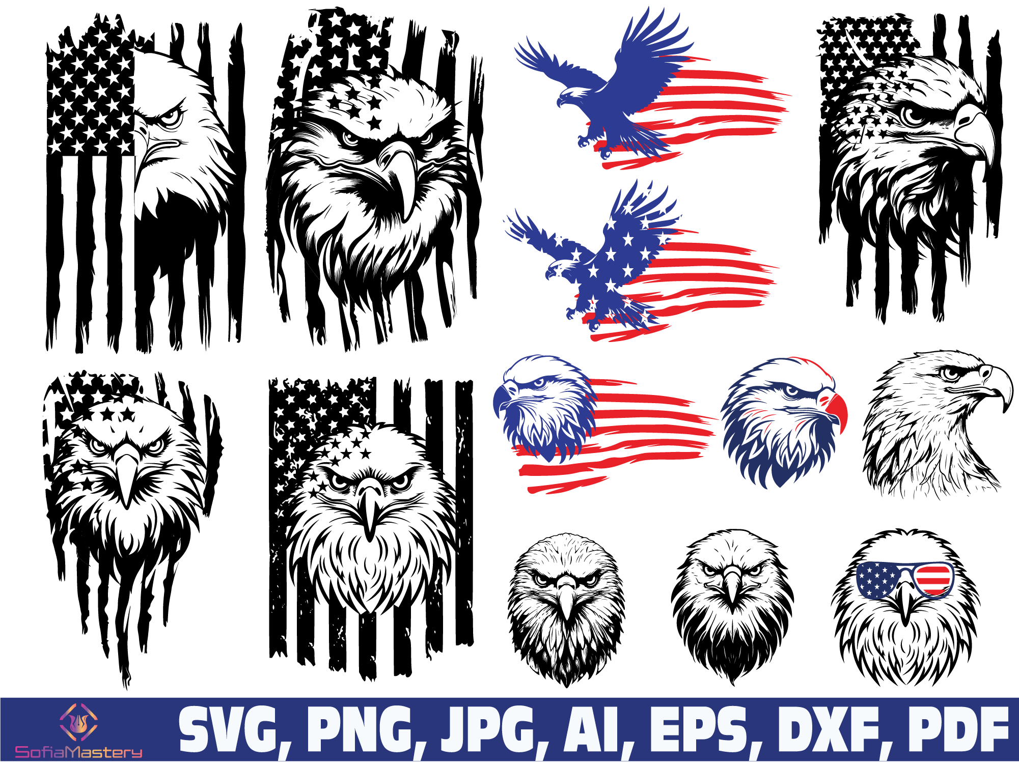 Eagle With American Flag Svg, American Flag Svg, Eagle Svg, | Inspire ...