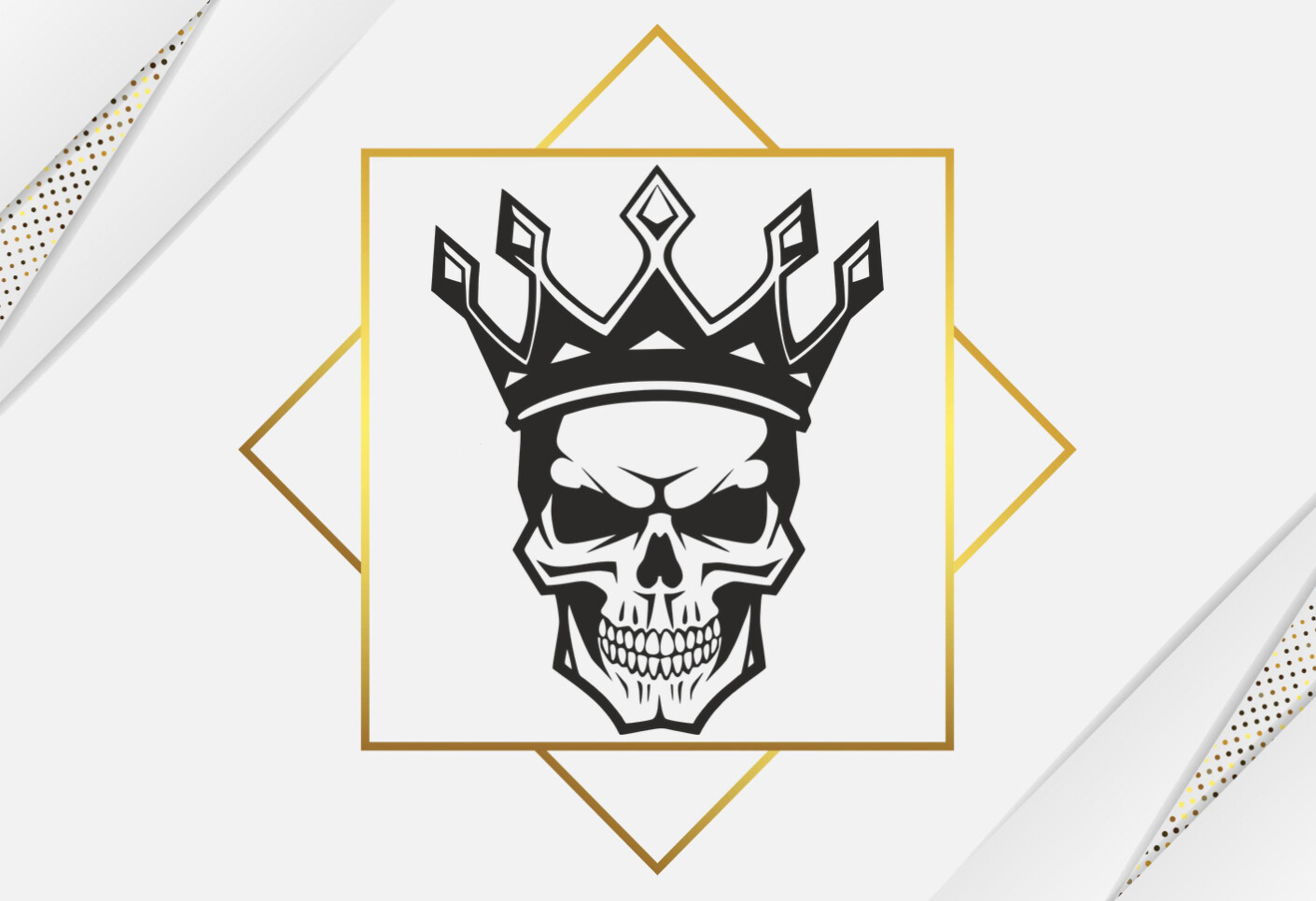 King Skull Crown svg, Skull with Crown Svg File, Crown Skull | Inspire ...