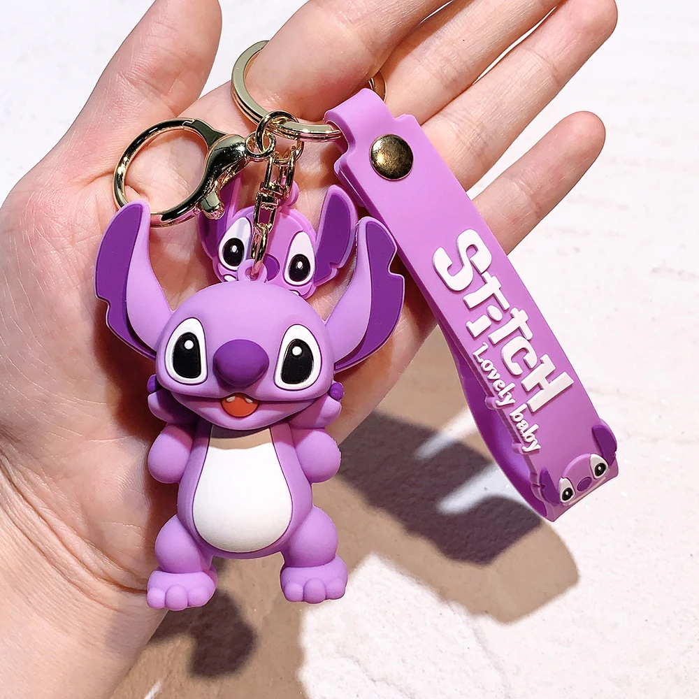 Anime Disney Keychain Cartoon Minnie Mouse Mickey Stitch Cut | Inspire ...