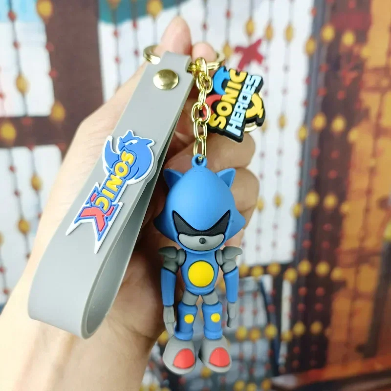 Sega Sonic The Hedgehog Keychain Cartoon Doll Key Ring Penda - Inspire ...