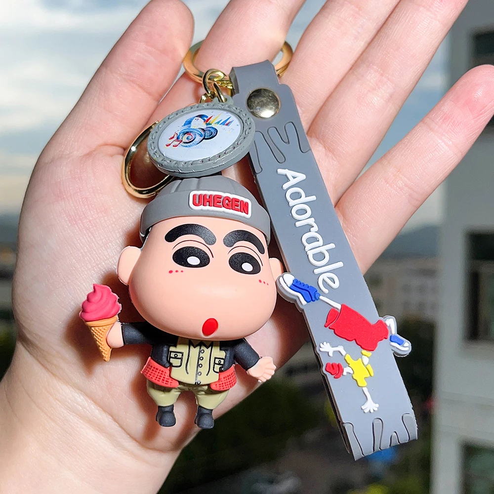 New Cartoon Fashion Crayon Shin-chan Keychain Key Ring Actio | Inspire ...
