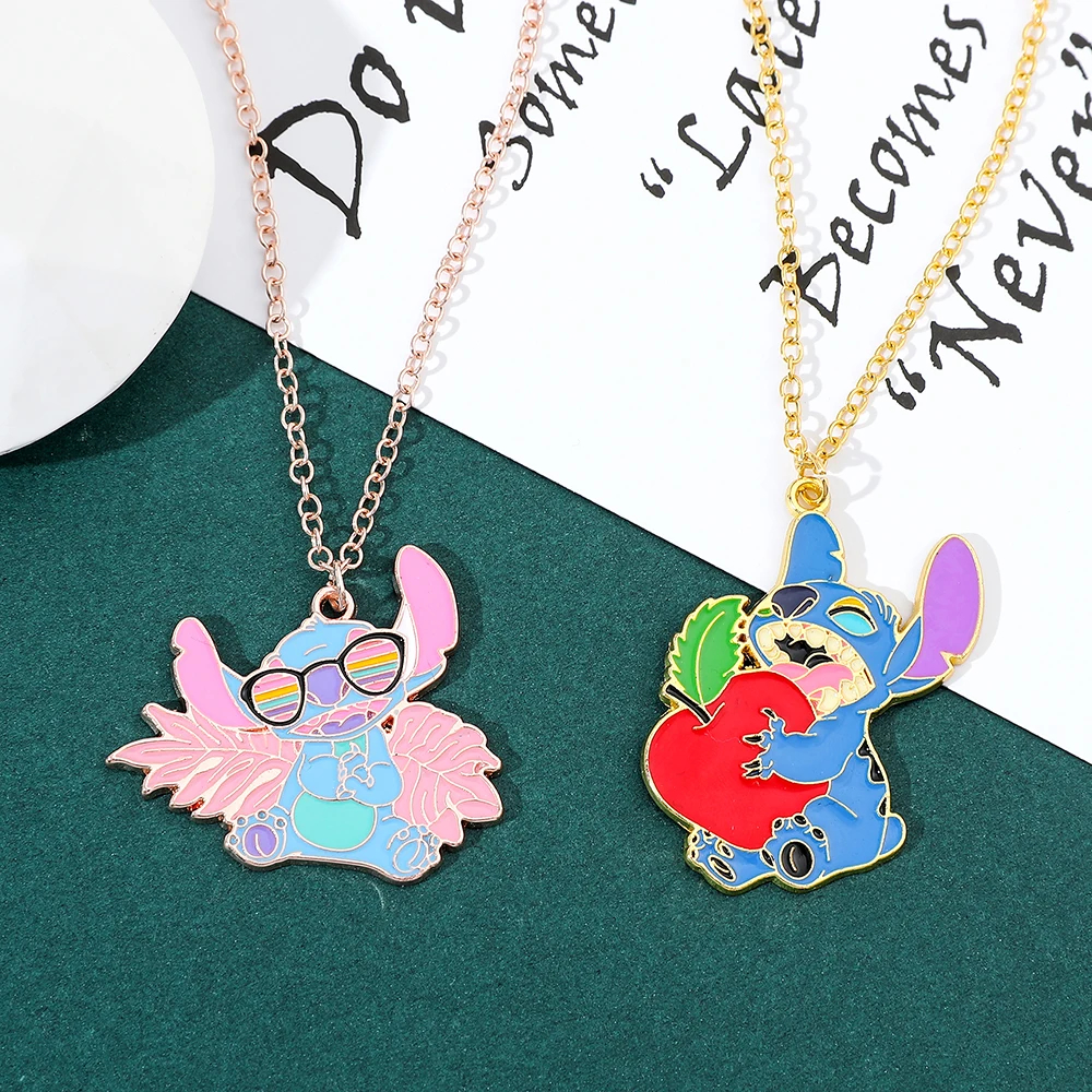 Disney Stitch Pendant Necklace Cartoon Cute Lilo & Stitch En | Inspire ...