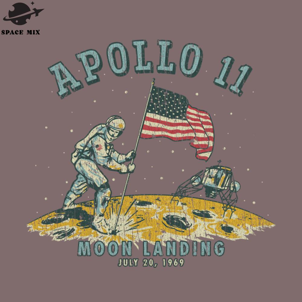 Apollo 11 Moon Landing 1969 PNG Design | Inspire Uplift