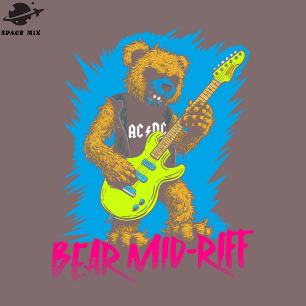 Bear MidRiff PNG Design - Inspire Uplift