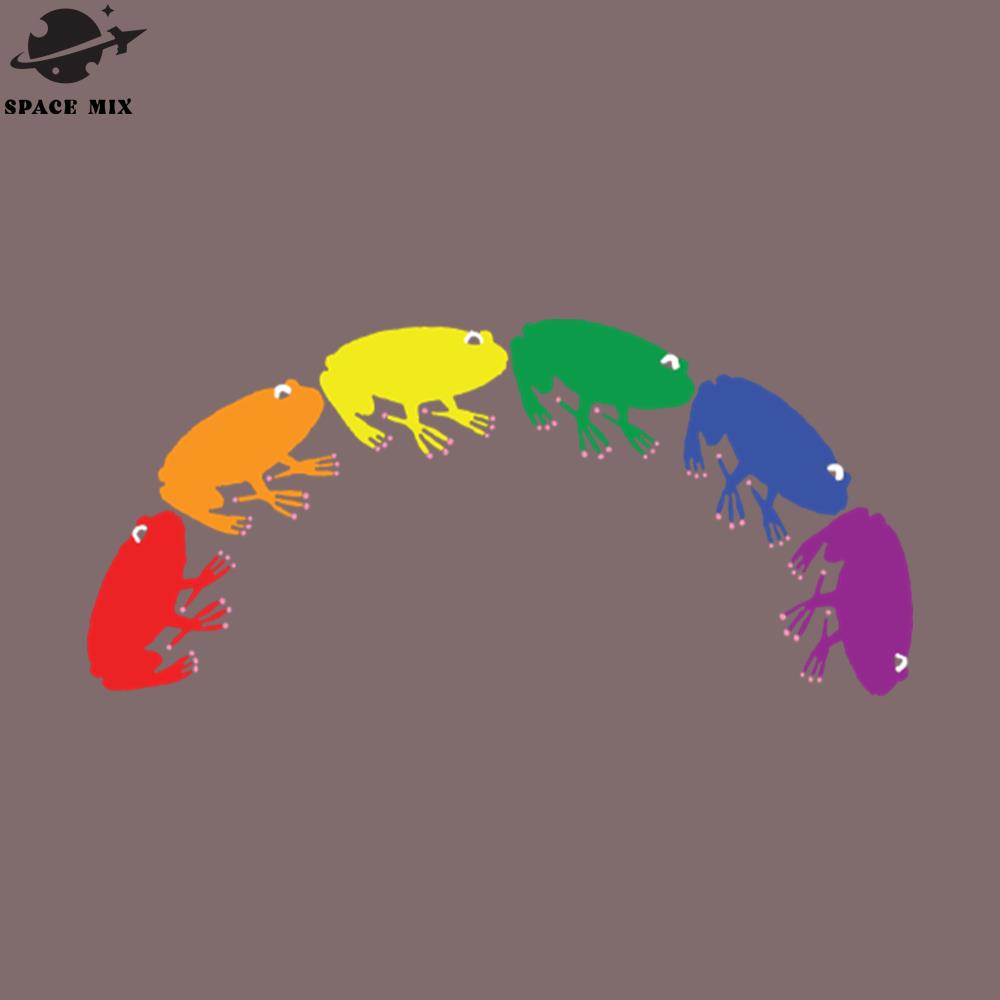 Abstract ride Frogs Rainbow PNG Design | Inspire Uplift