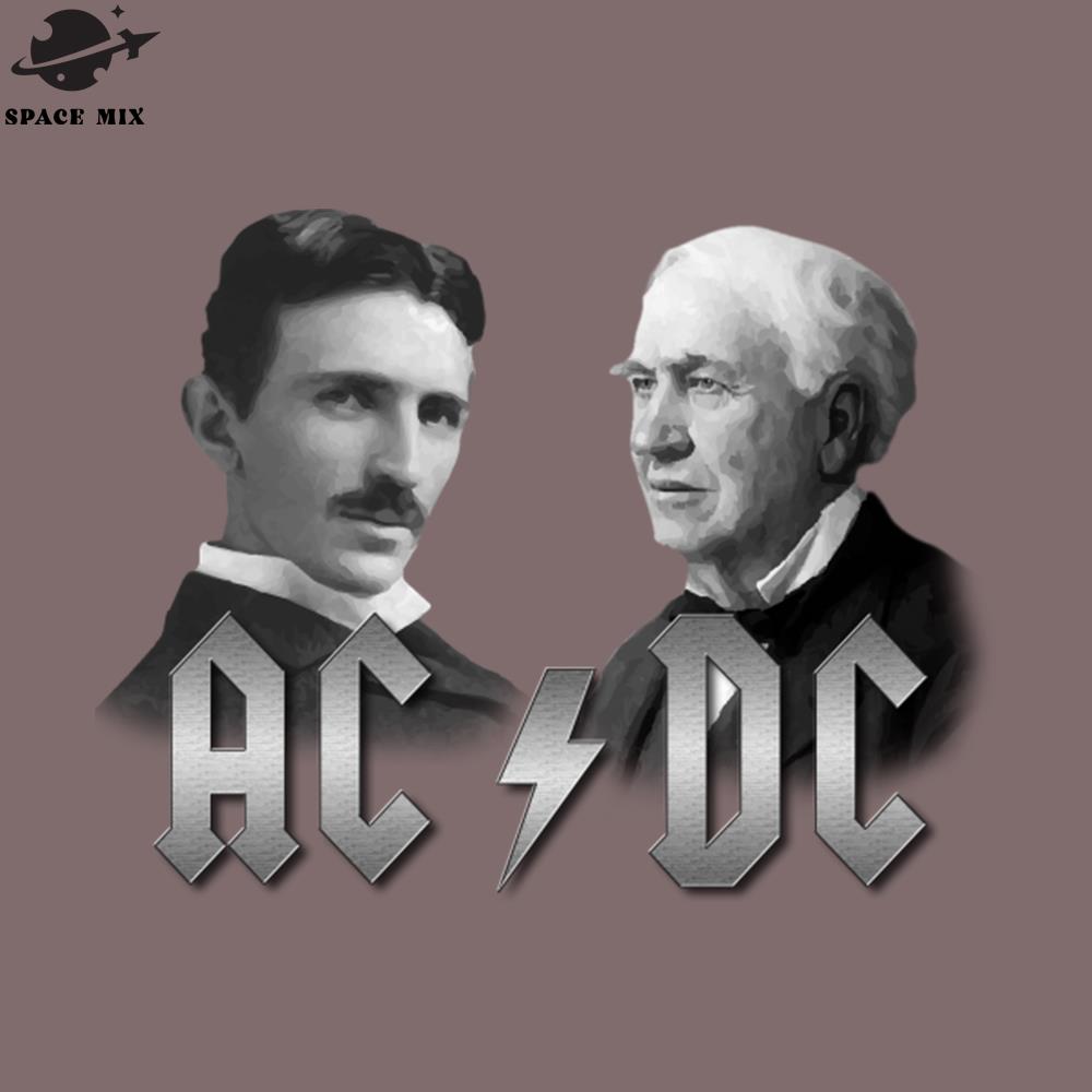 ACDC Tesla vs Edison PNG Design | Inspire Uplift
