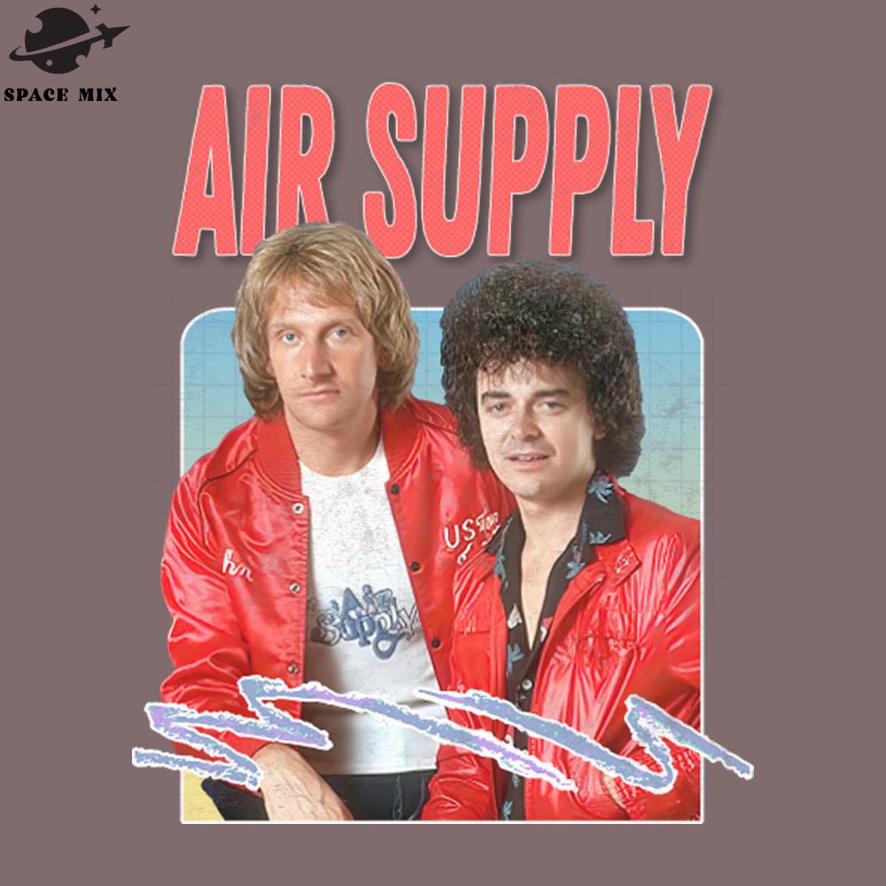 Air Supply 80s Retro Faded Style PNG Design | Inspire Uplift