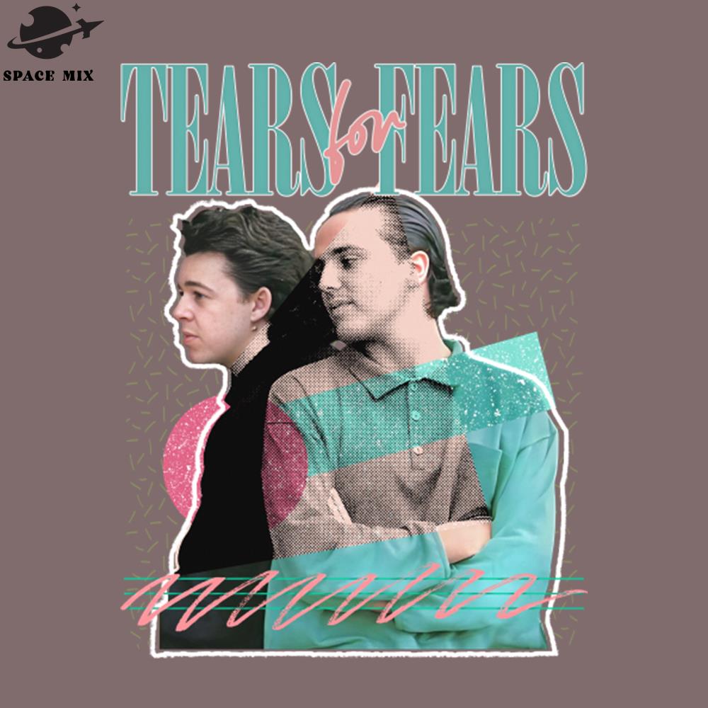 80s Retro Tears For Fears PNG Design | Inspire Uplift