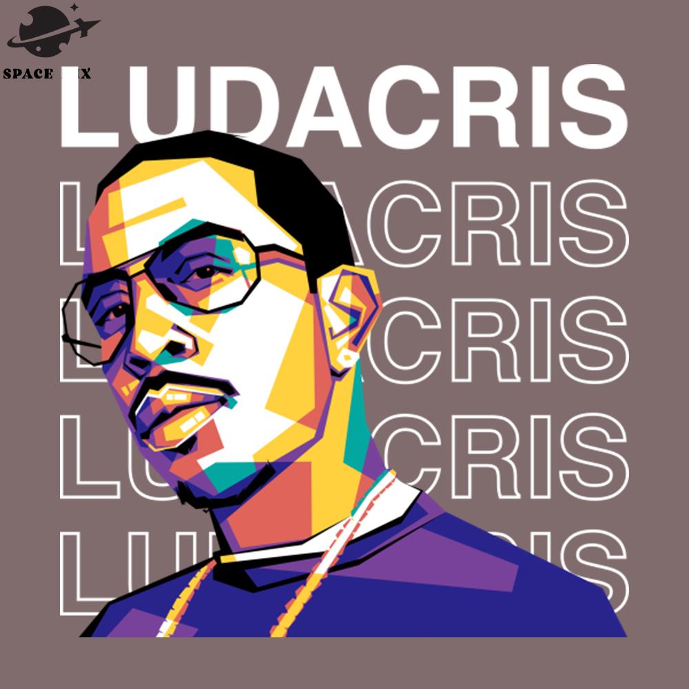 American Rapper Ludacris WA op Art Hiphop PNG Design | Inspire Uplift