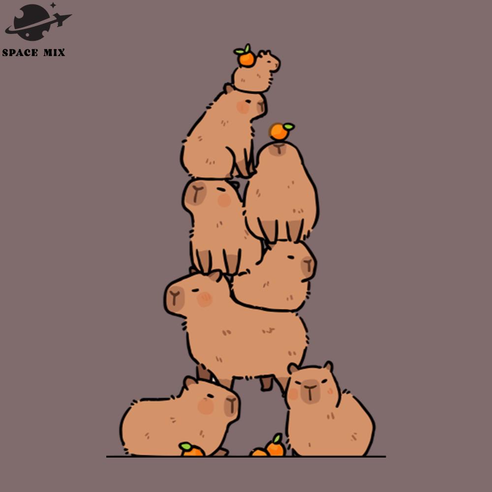 Capibara Stack Shirt Cute Capybara Design PNG Design | Inspire Uplift